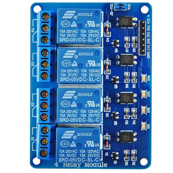 4-Channel 5V Relay Module Low Strigger for Arduino